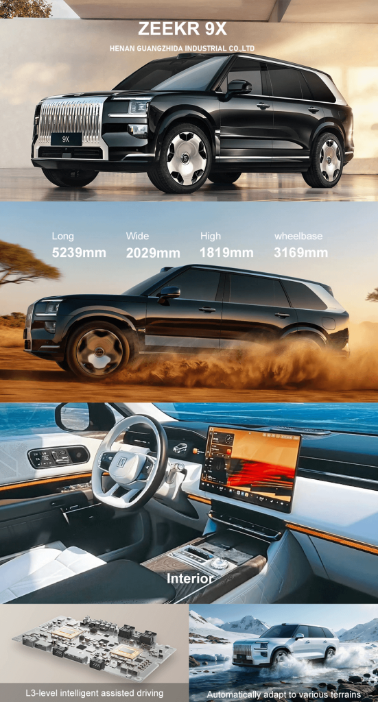 Zeekr 9X 2025 - شركة خنان جوانججيدا الصناعية المحدودة، جميع الحقوق محفوظة.